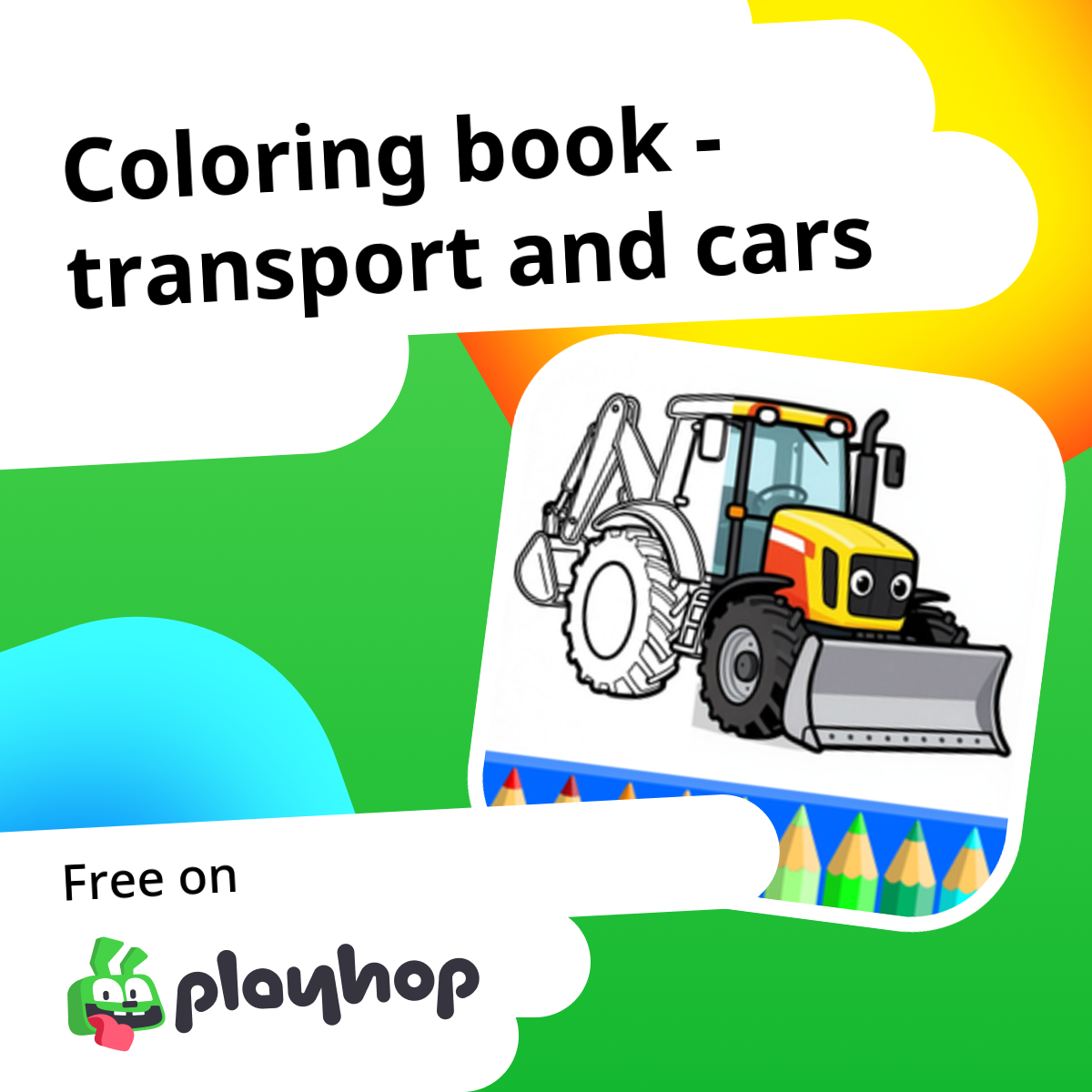 Coloring book - transport and cars: Play Online For Free On Playhop
