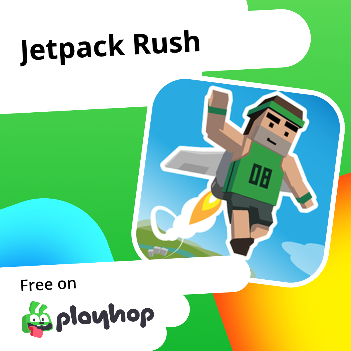 Jetpack Rush (توسط Ohayo): بازی آنلاین به صورت رایگان در Playhop