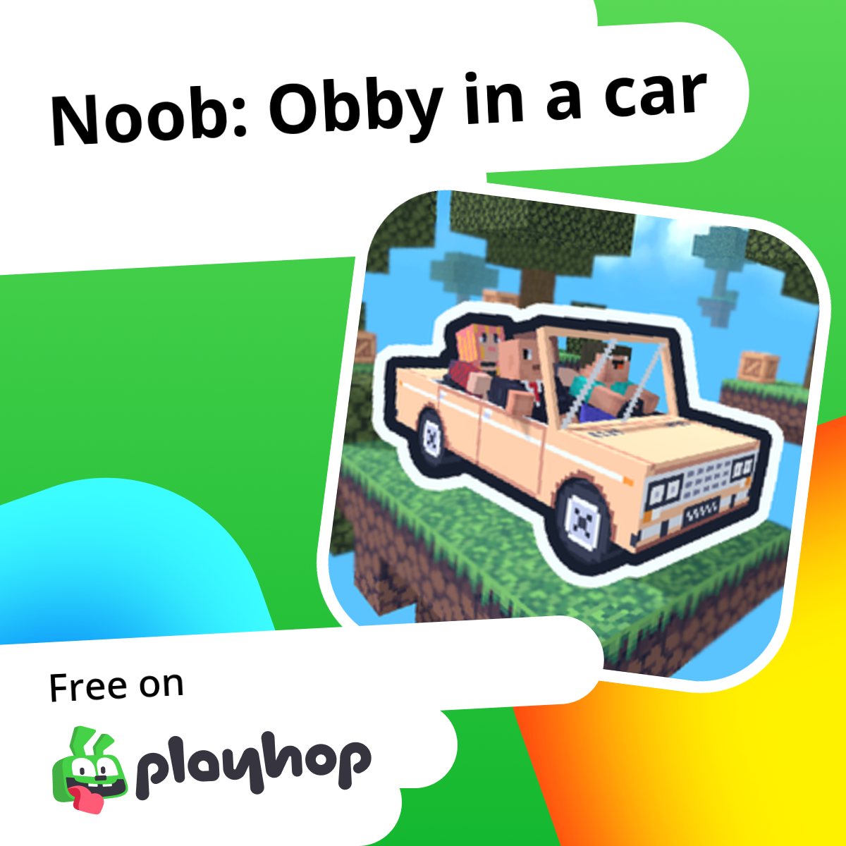 Noob: Obby in a car (by Sergey Ivlev): Play Online For Free On Playhop