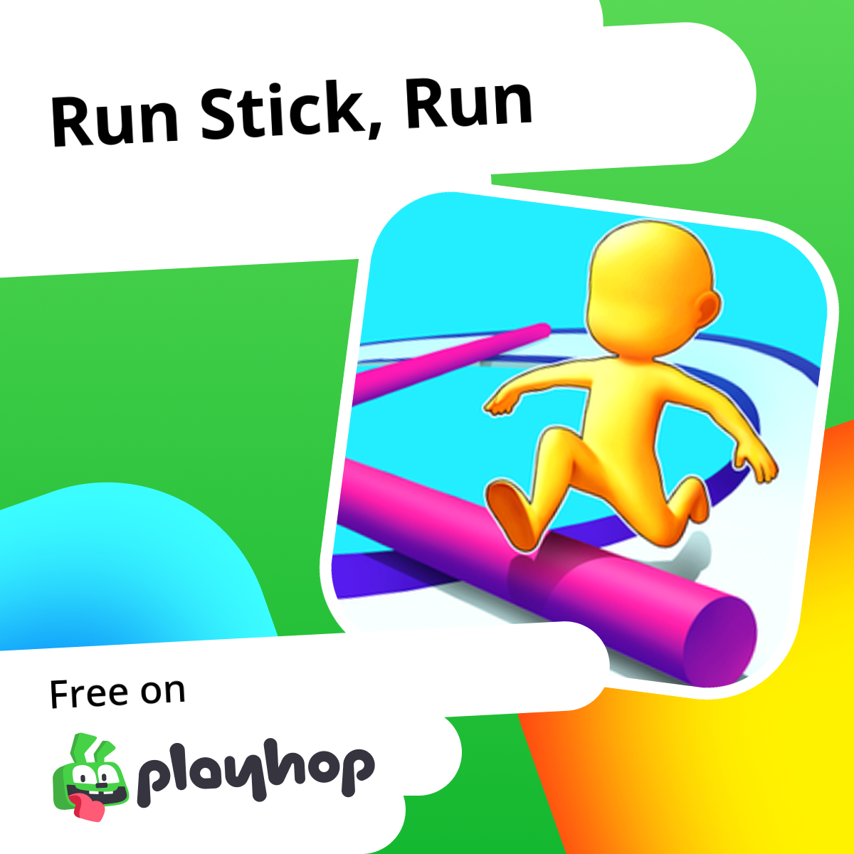 Run Stick, Run (توسط Iwense): بازی آنلاین به صورت رایگان در Playhop