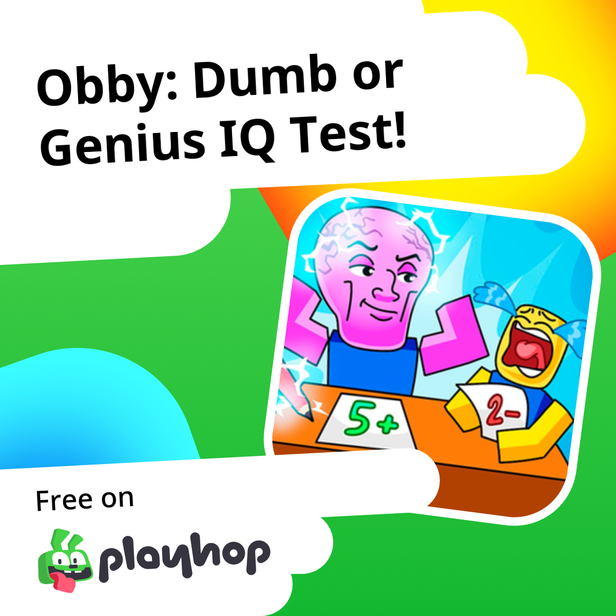 Obby: Dumb or Genius IQ Test!: Play Online For Free On Playhop