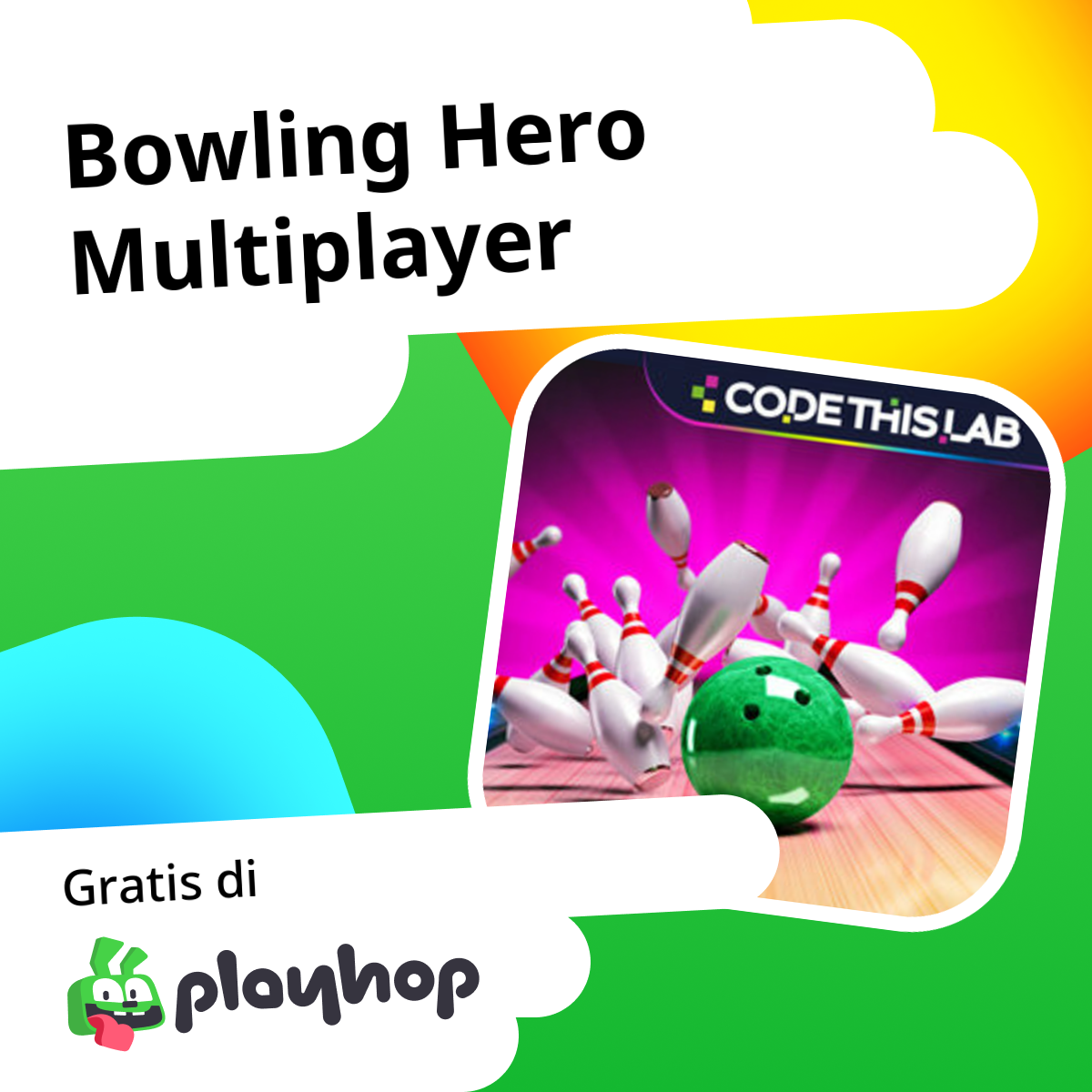 Bowling Hero Multiplayer (oleh CodeThisLab): Mainkan Online Secara Gratis Di Playhop