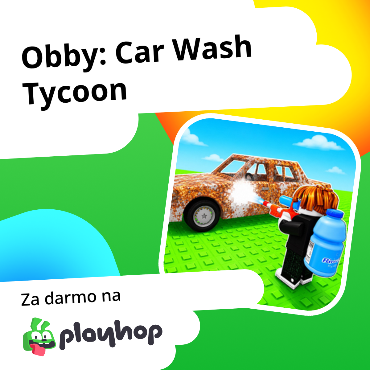 Obby: Car Wash Tycoon: Graj Za Darmo Online w Playhop