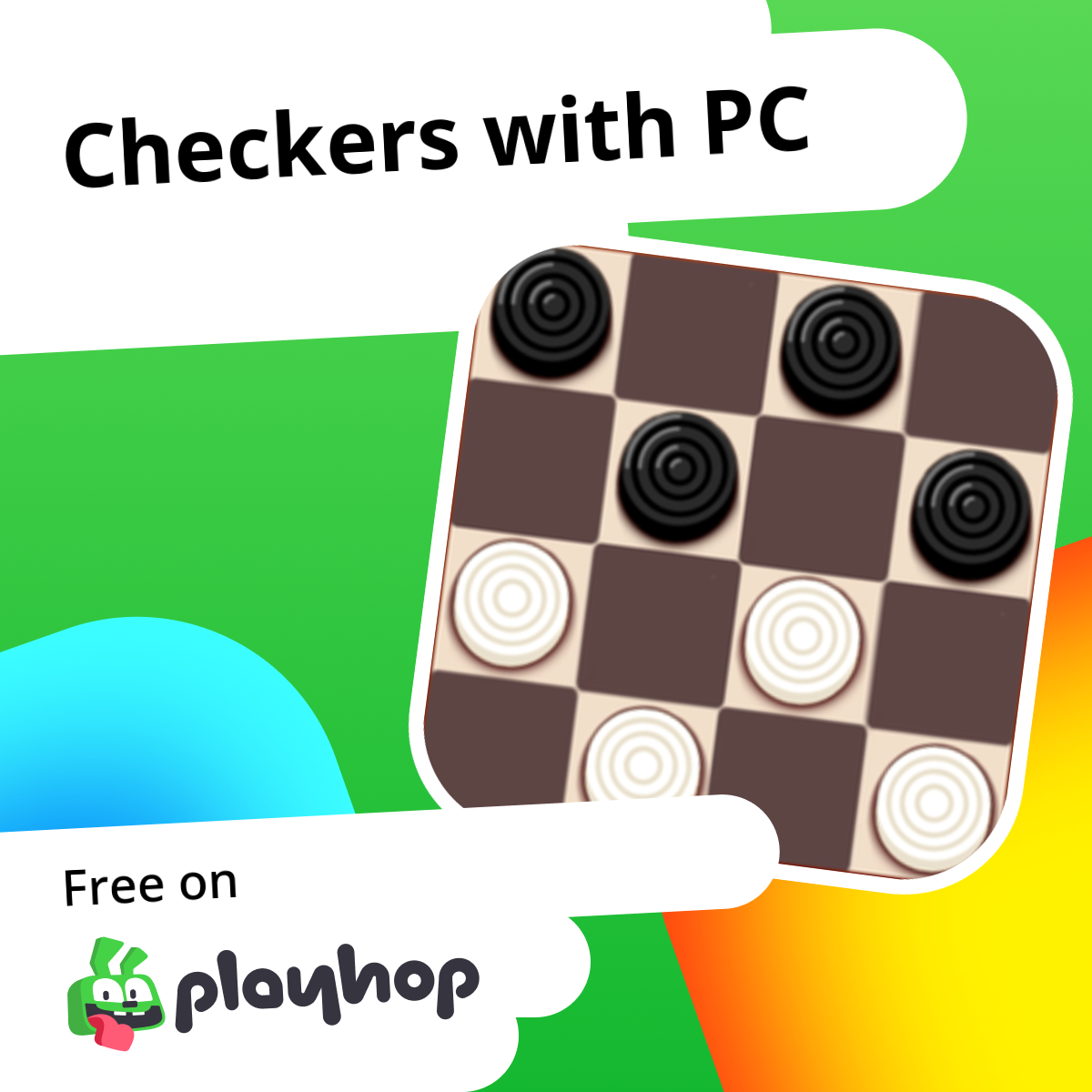 Checkers with PC: Play Online For Free On Playhop