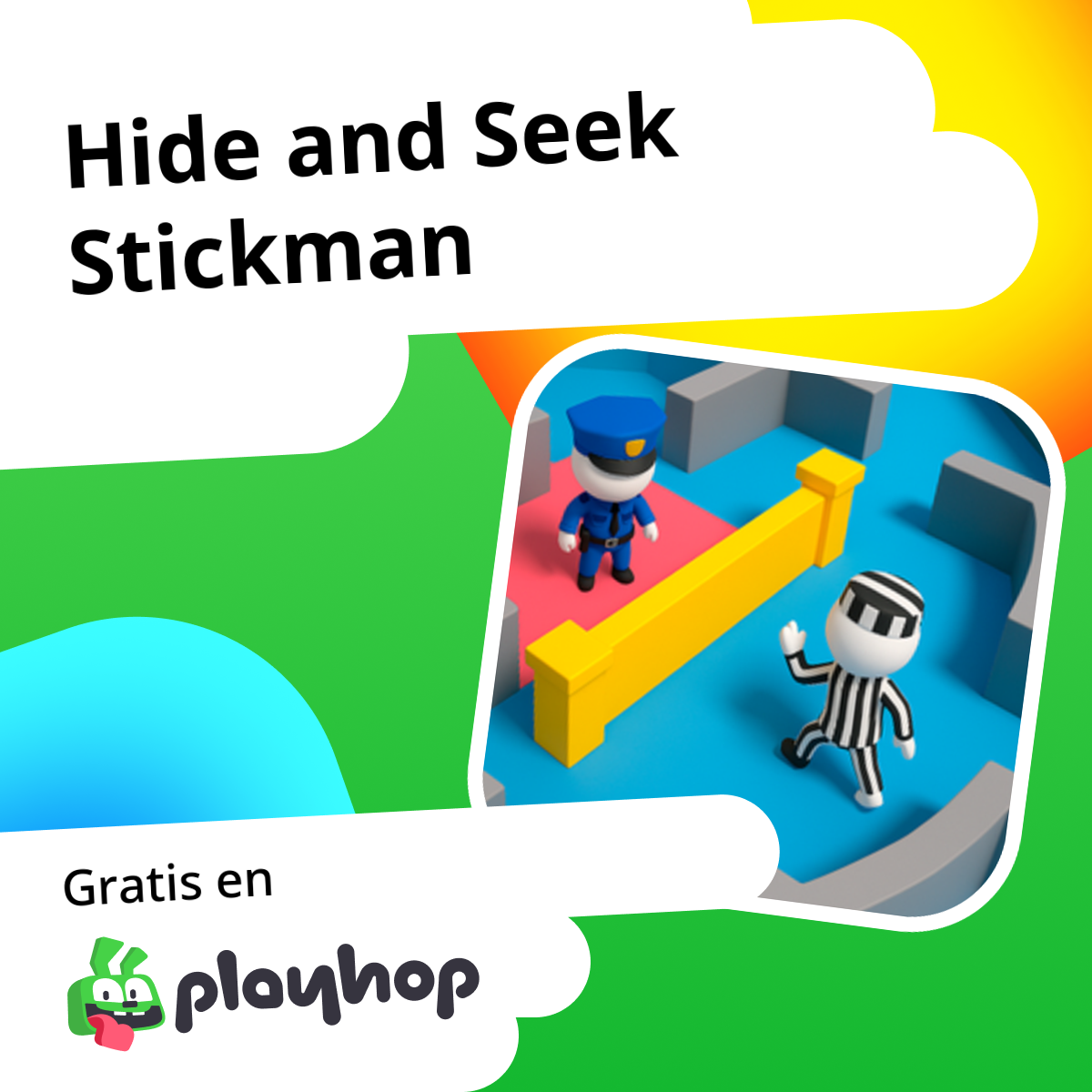 Hide and Seek Stickman: Juega en línea gratis en Playhop