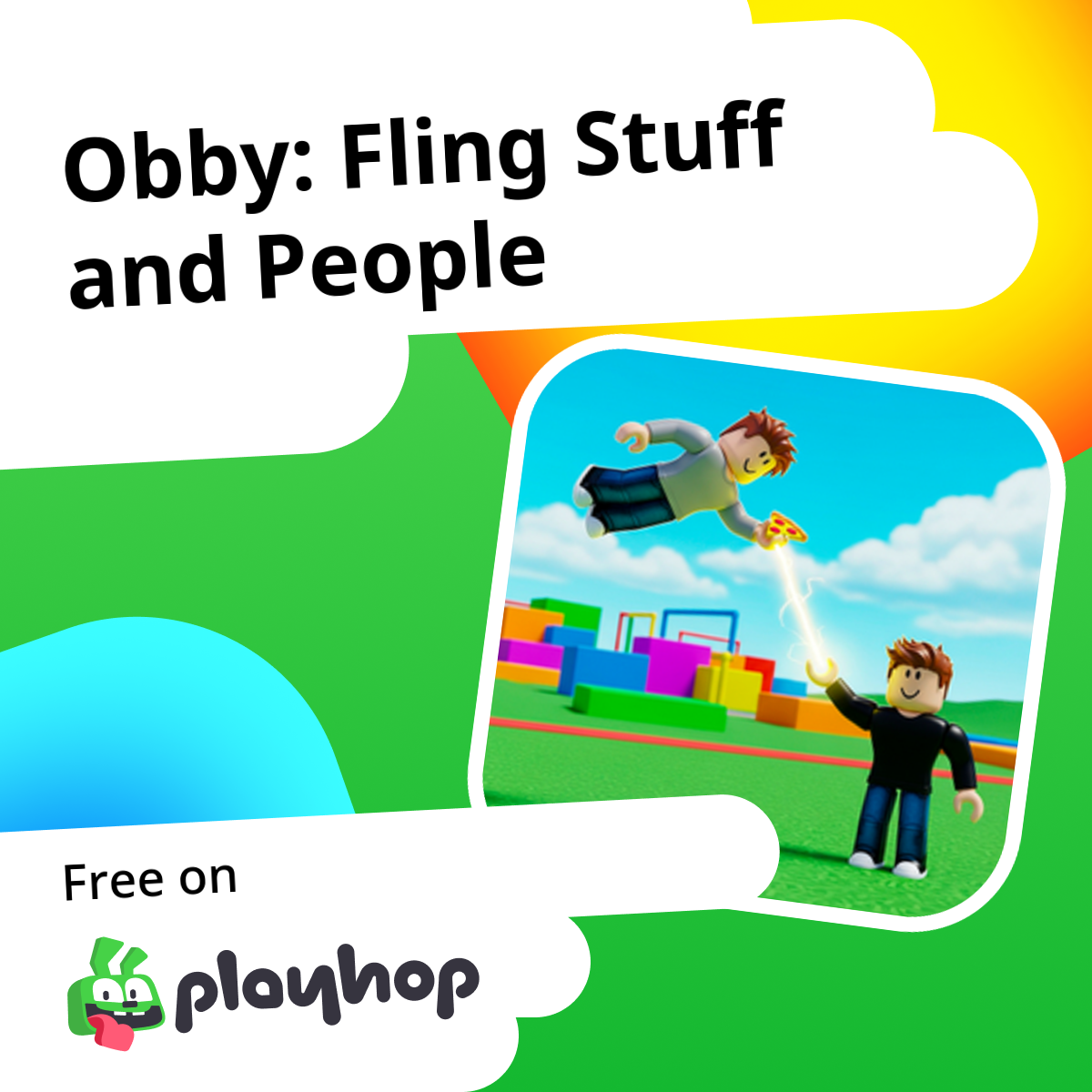 Obby: Fling Stuff and People: Play Online For Free On Playhop