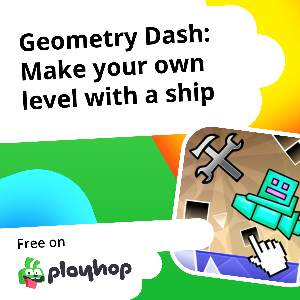Geometry Dash: Make your own level with a ship (by JellyLab): Play ...