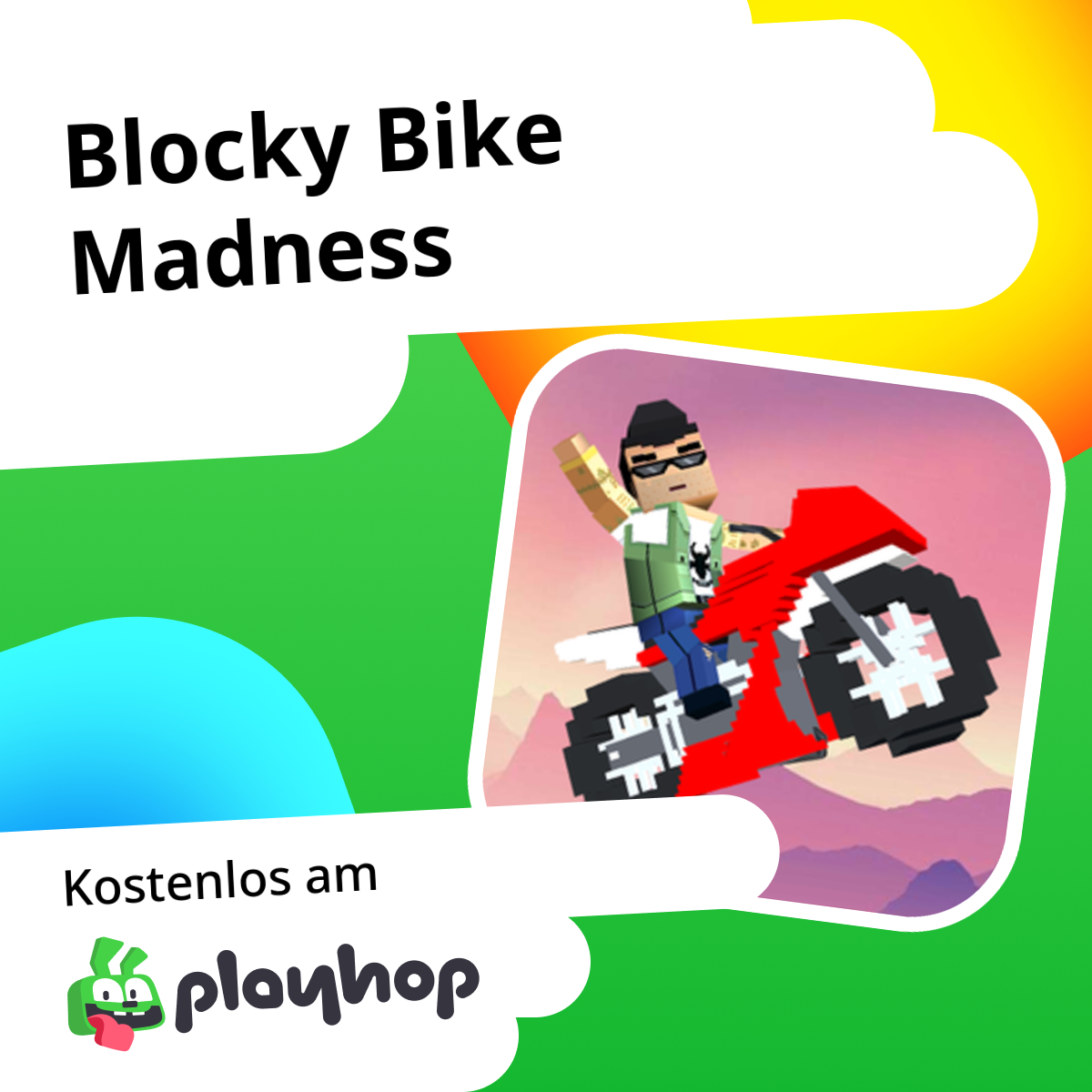 Blocky Bike Madness (von FPDA): Spiele kostenlos online auf Playhop