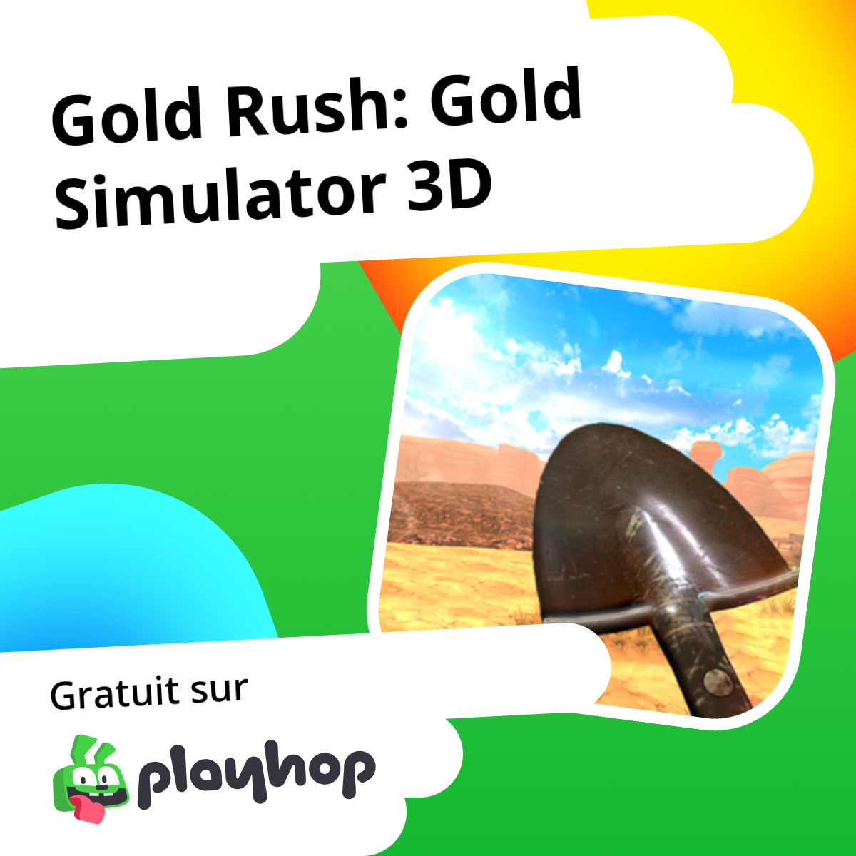 Gold Rush: Gold Simulator 3D: Jouez en ligne gratuitement sur Playhop