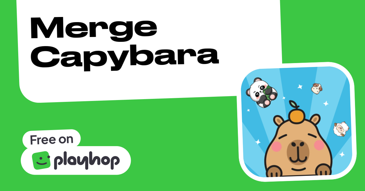 Merge Capybara (per FunCraft Games): Juega Gratis Online en Playhop