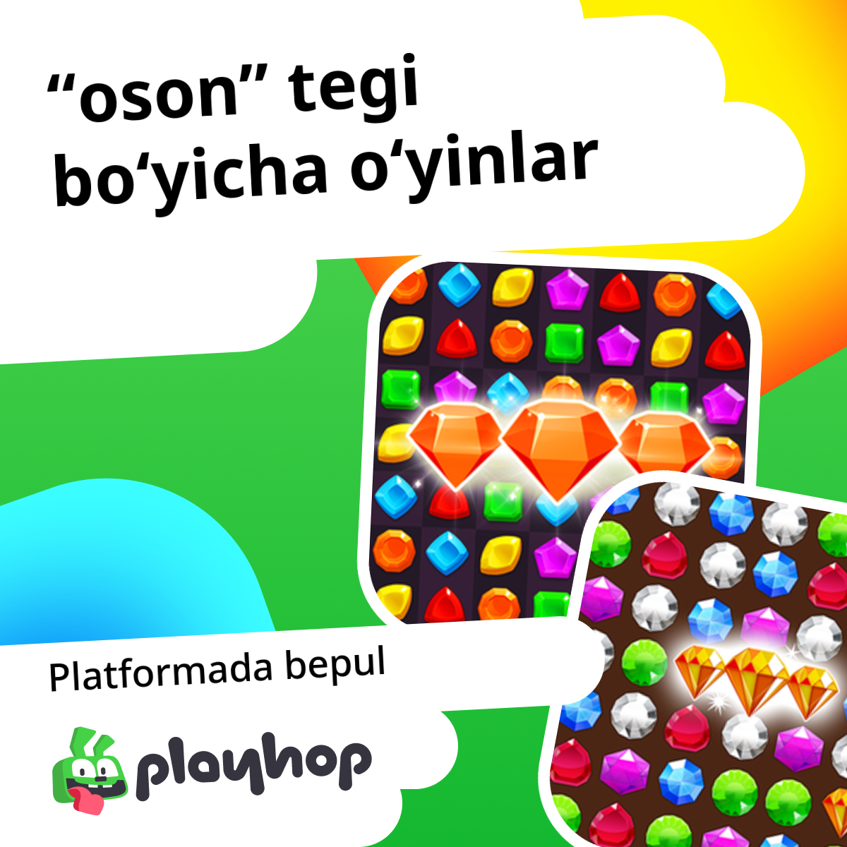 Oson o‘yinlar Onlayn: Bepul oʻynang: Playhop