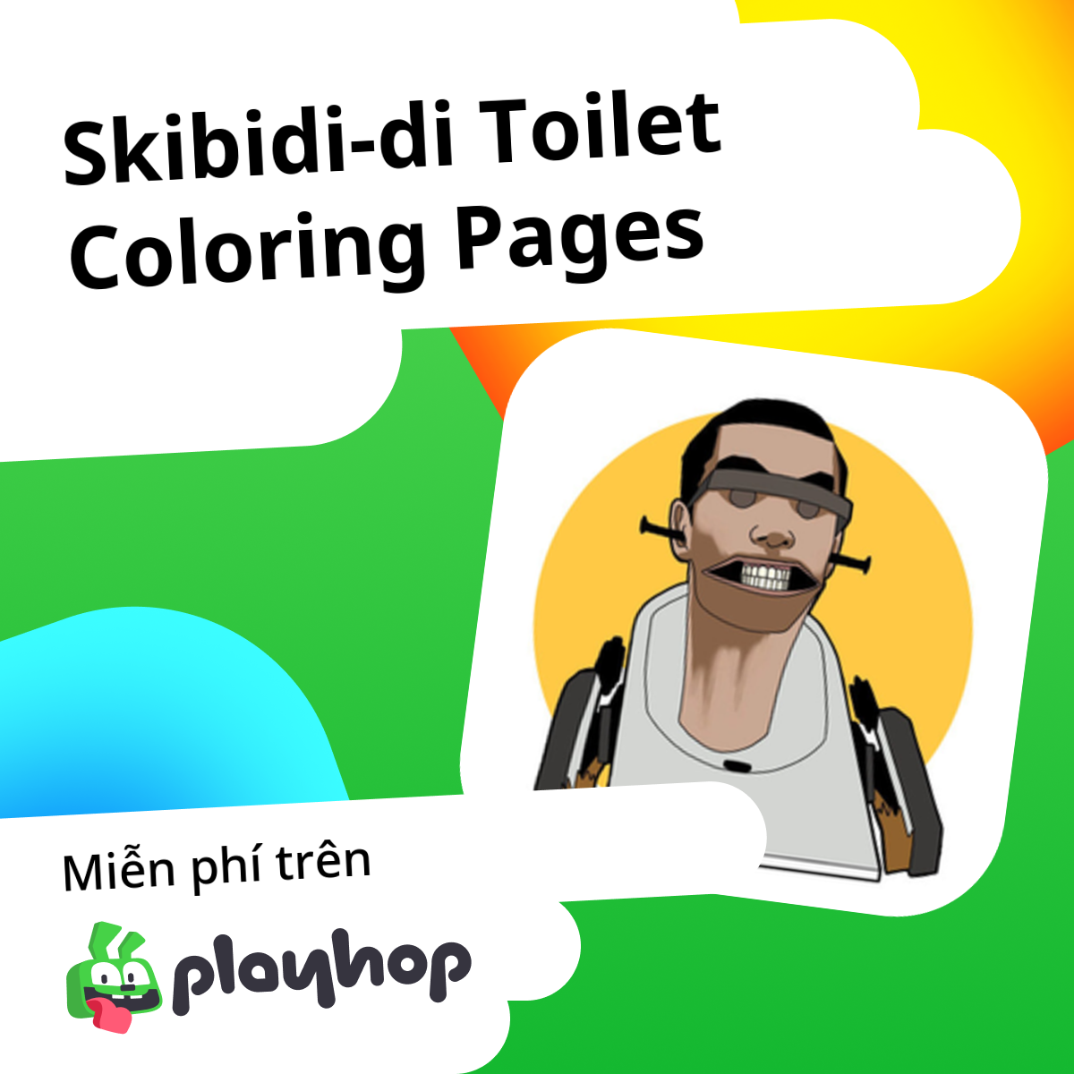 Skibidi-di Toilet Coloring Pages: Chơi trực tuyến miễn phí trên Playhop