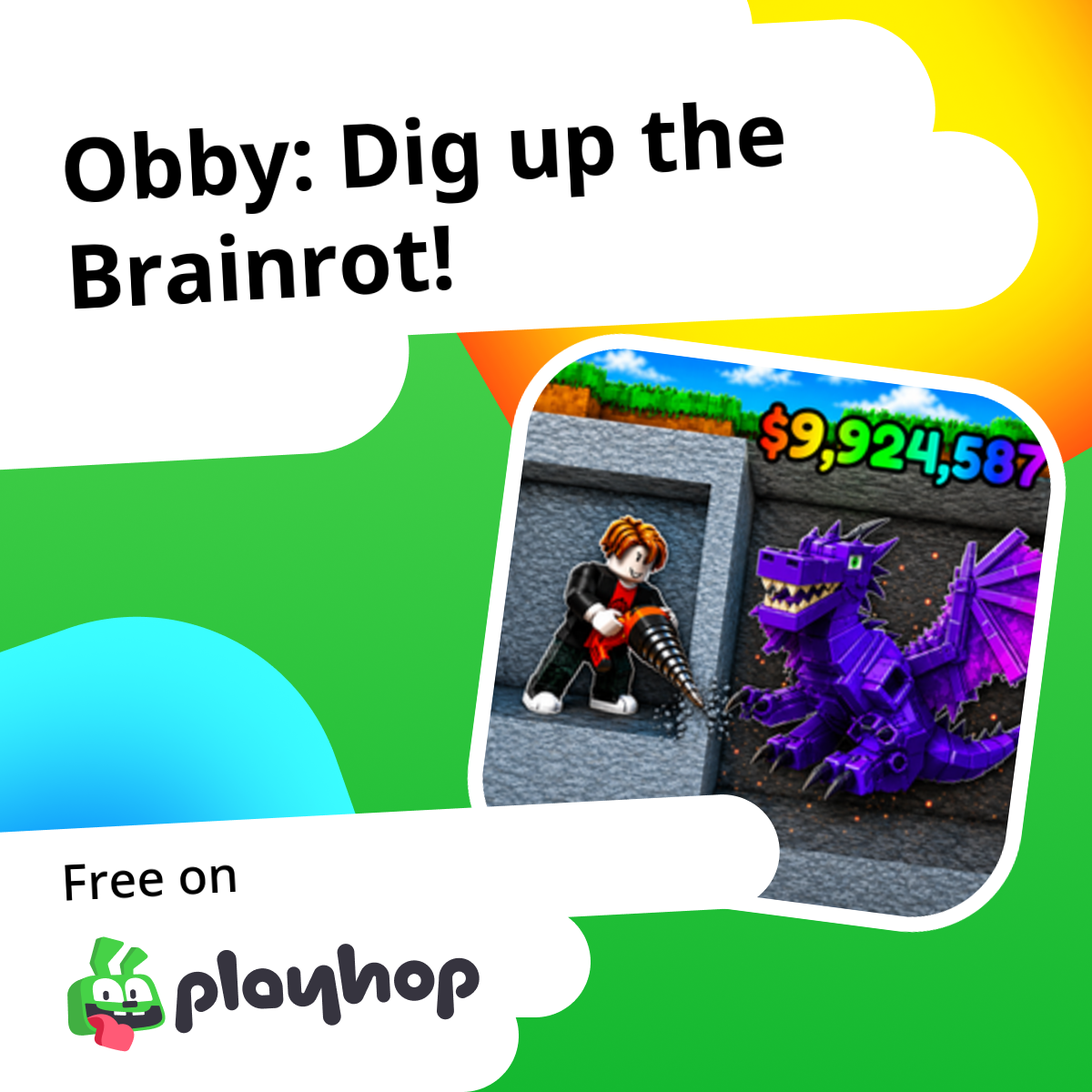 Obby: Dig up the Brainrot!: Play Online For Free On Playhop