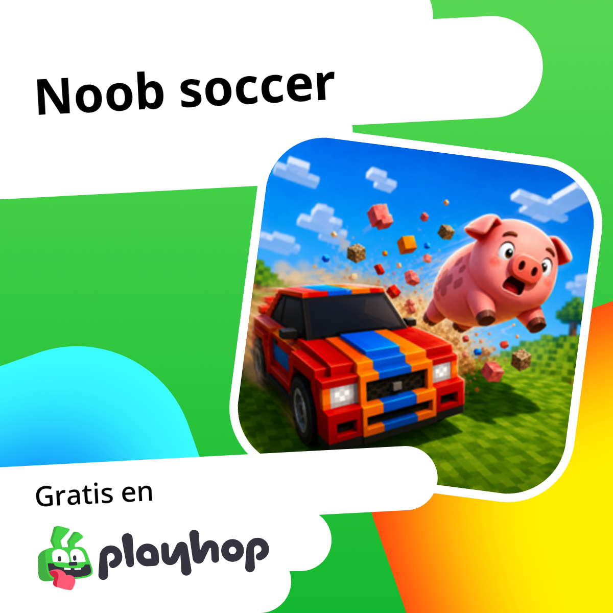 Noob soccer: Juega en línea gratis en Playhop