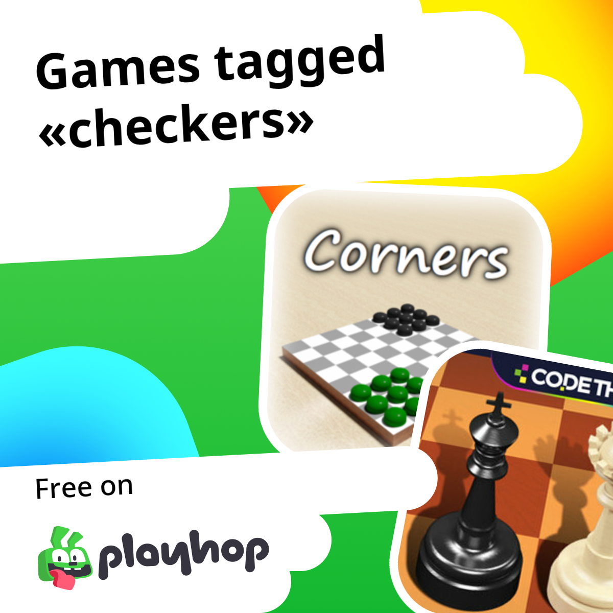 Checkers Games Online: Play For Free On Playhop