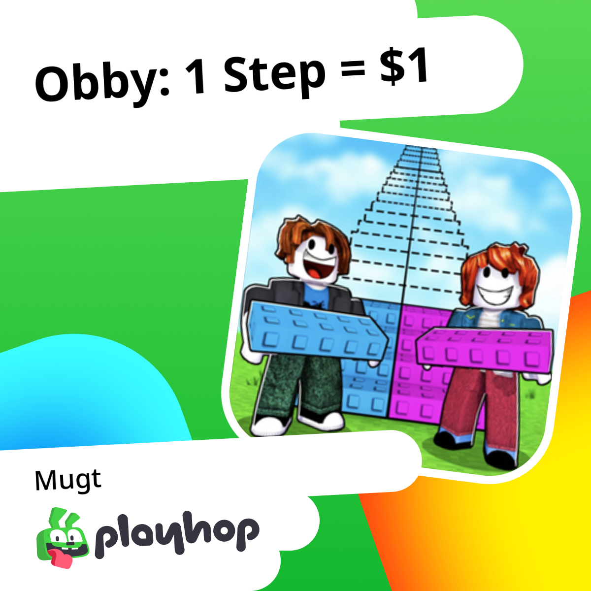 Obby: 1 Step = $1: Playhop onlaň mugt oýnaň
