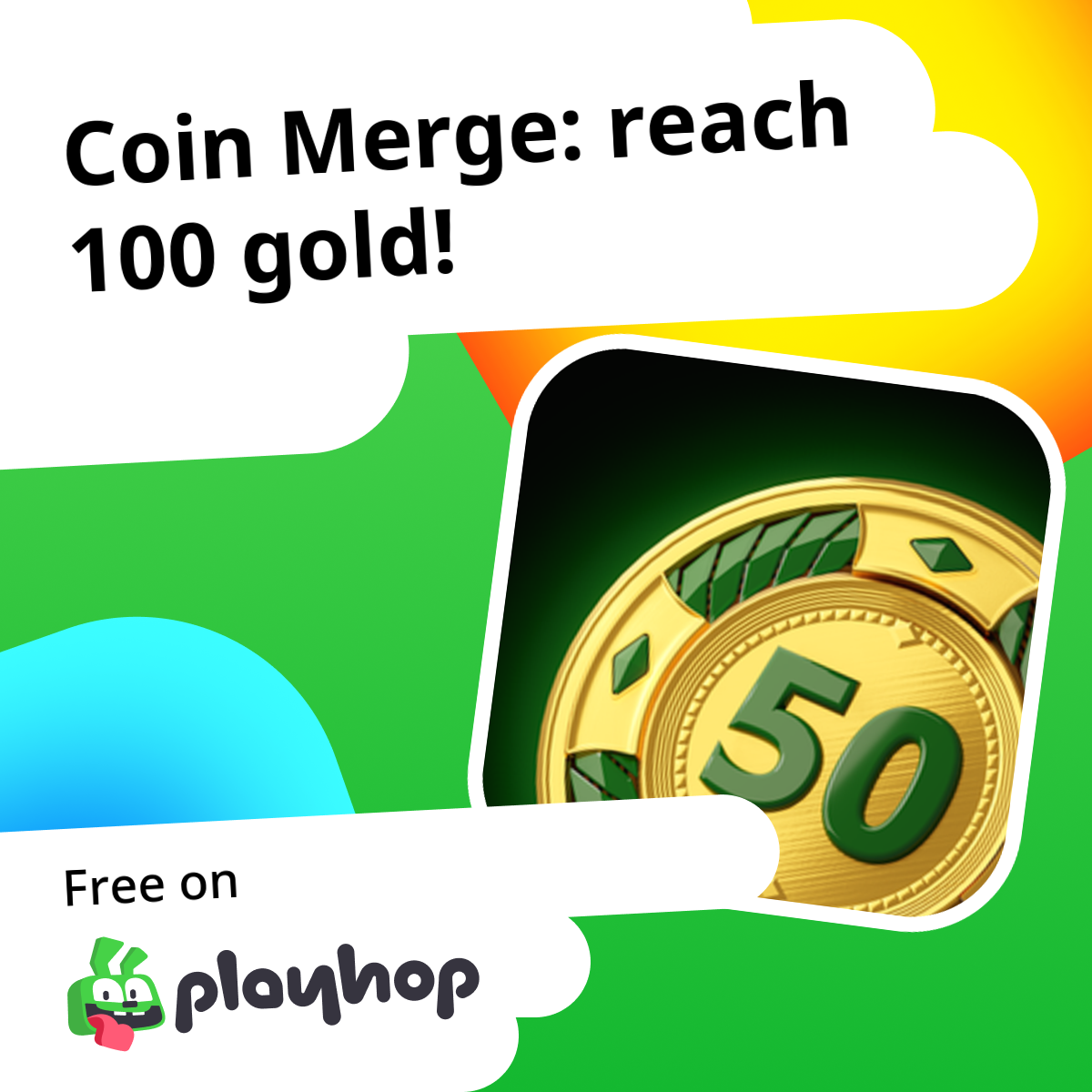 Coin Merge: reach 100 gold! (by EVO GAMES): Play Online For Free On Playhop