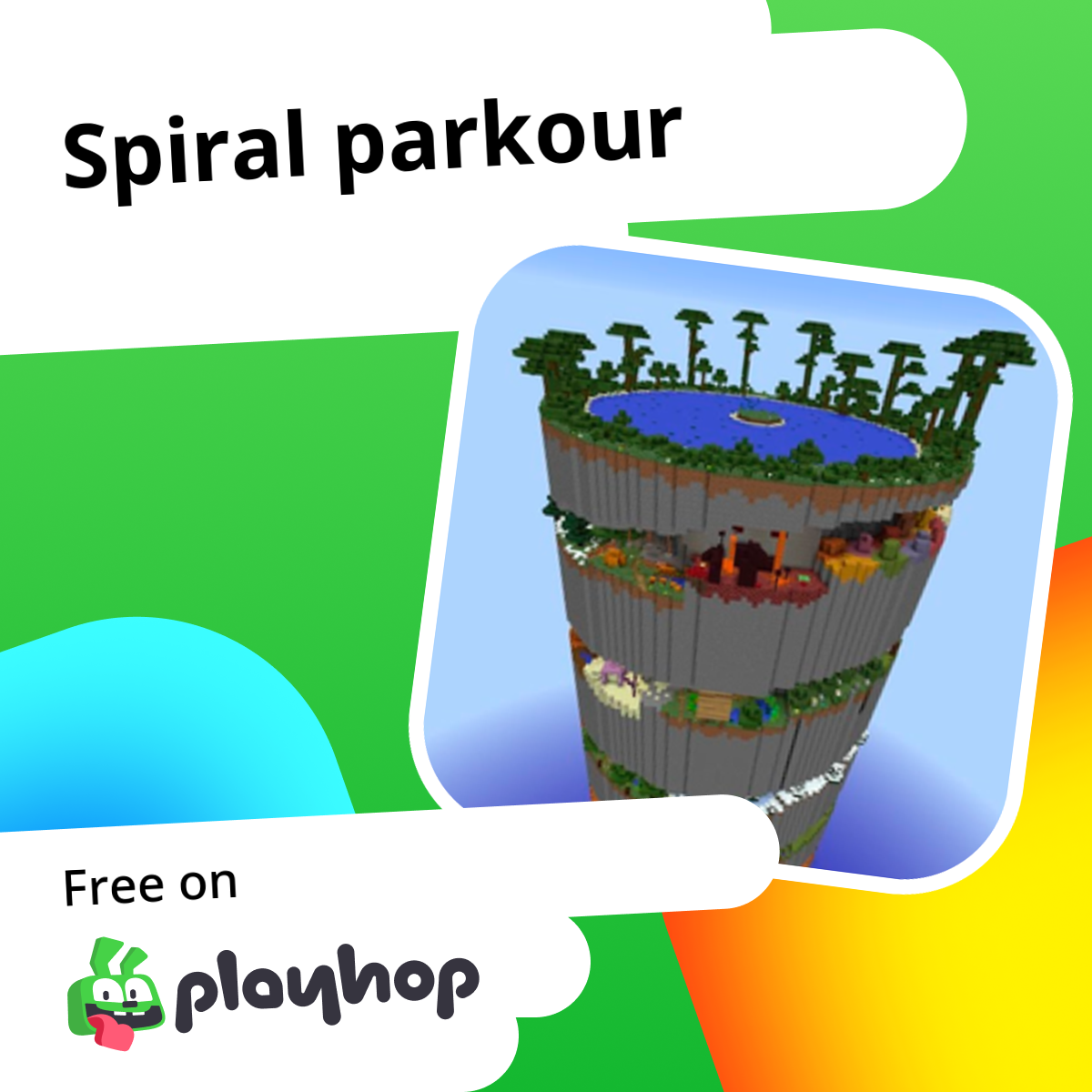 Spiral parkour: به صورت رایگان آنلاین در Playhop بازی کنید