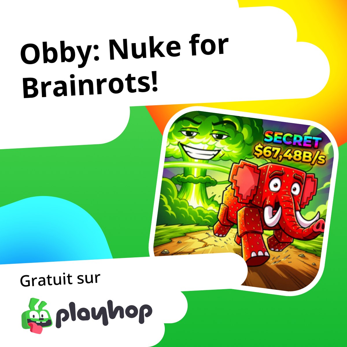 Obby: Nuke for Brainrots!: Jouez en ligne gratuitement sur Playhop