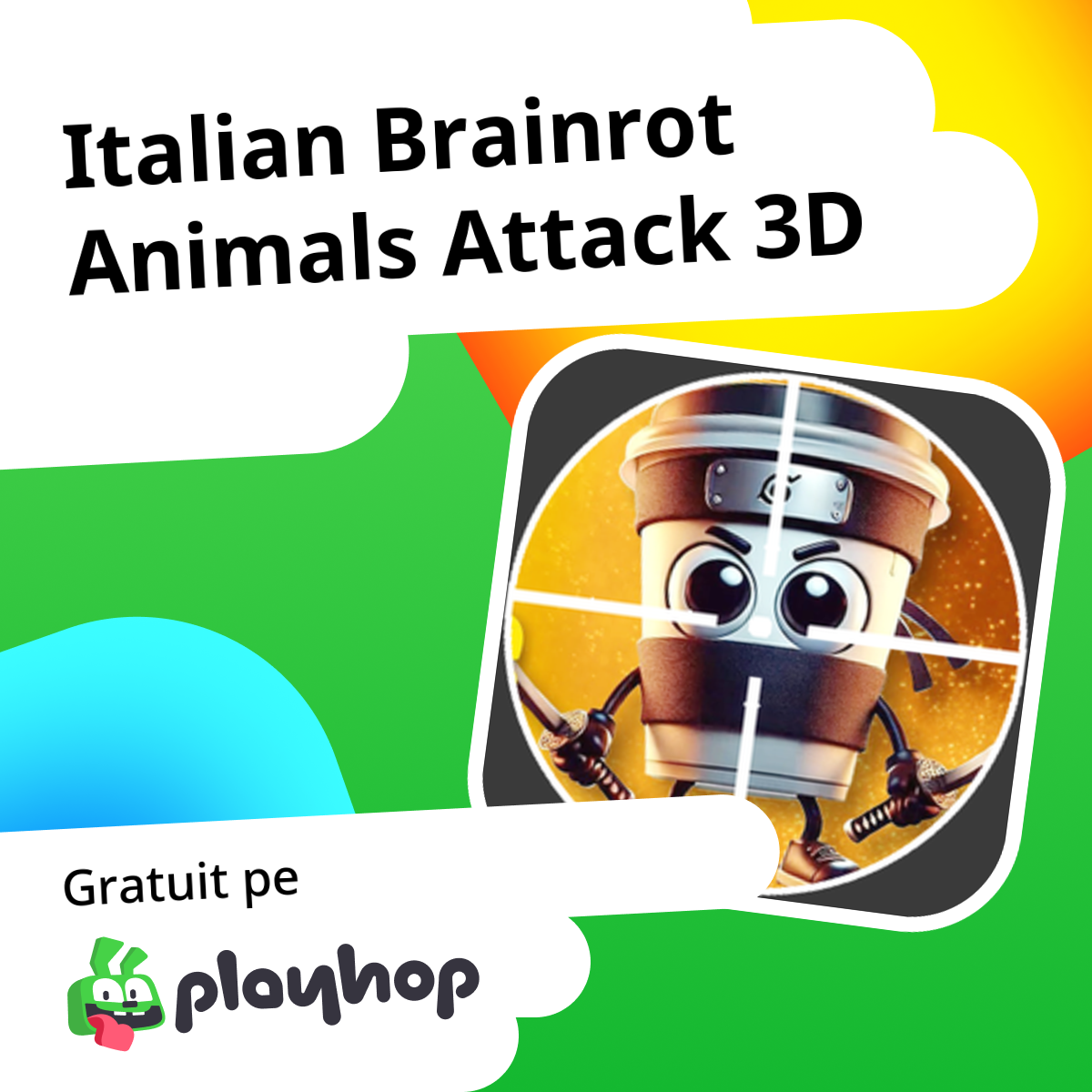 Italian Brainrot Animals Attack 3D (de TRAgames): Joacă Online Gratuit Pe Playhop