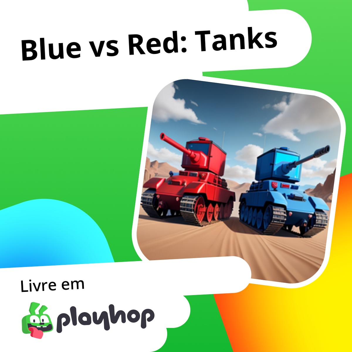 Blue vs Red: Tanks (por OYSHI): Jogue Online Gratuitamente Em Playhop