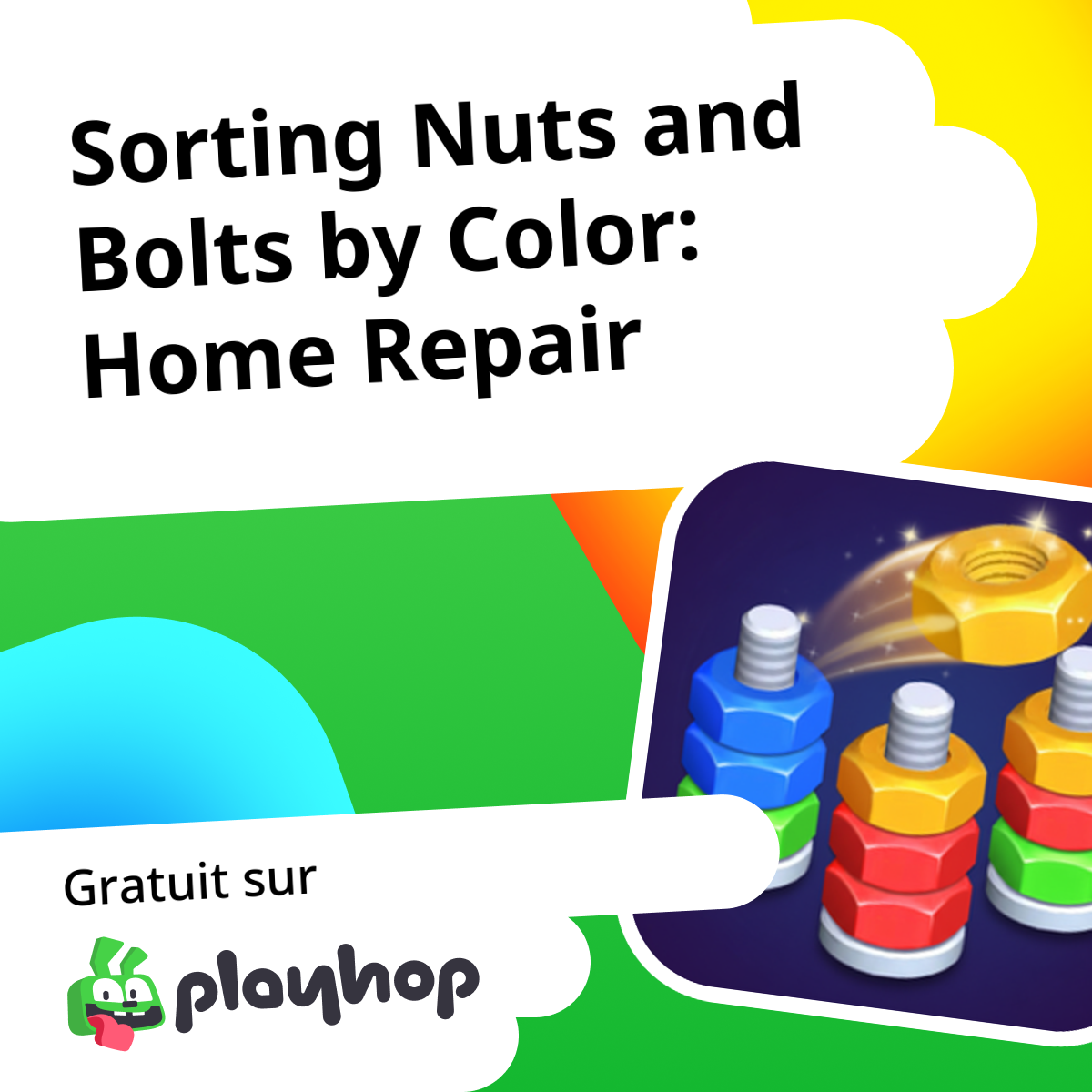 Sorting Nuts and Bolts by Color: Home Remodeling (par FGCompany): Jouez ...