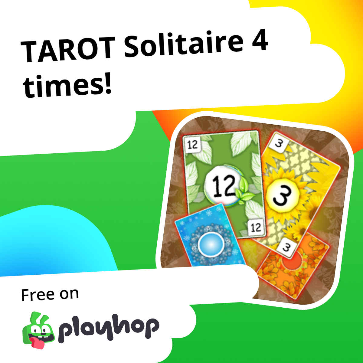 TAROT Solitaire 4 times! (by NewNSoft): Play Online For Free On Playhop