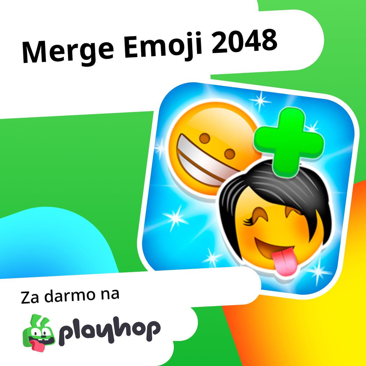 Merge Emoji 2048: Graj Za Darmo Online w Playhop
