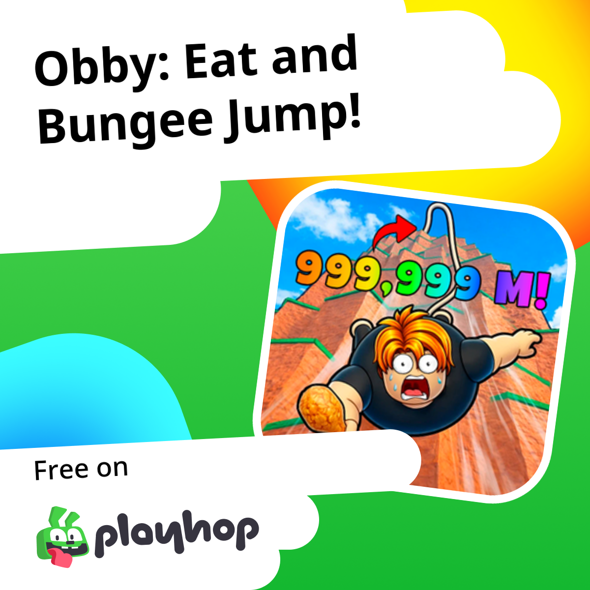 Obby: Eat and Bungee Jump!: Play Online For Free On Playhop