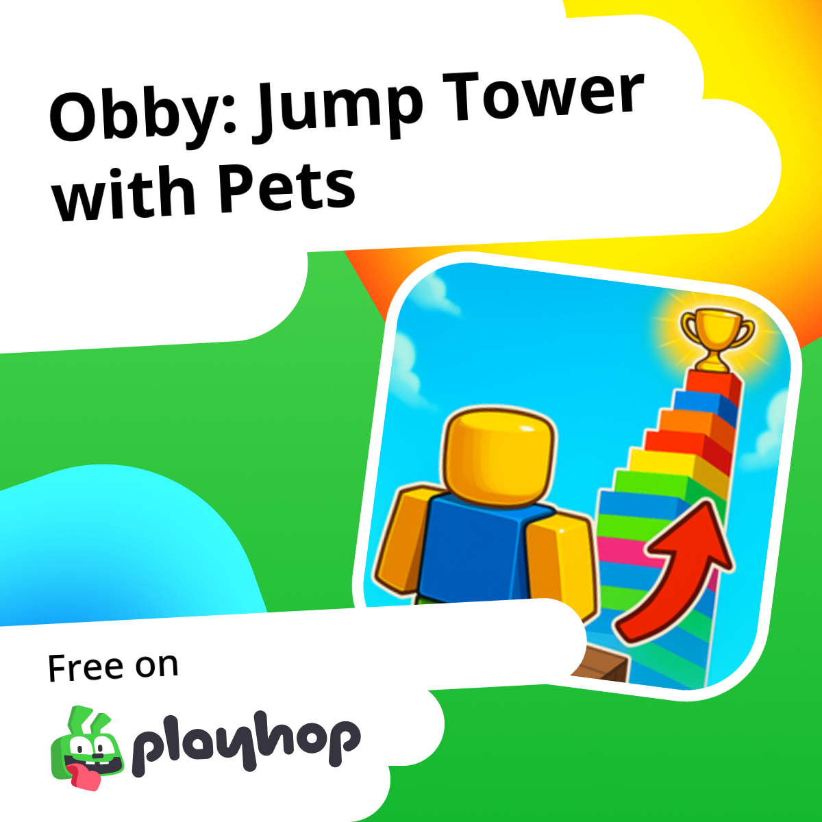 Obby: Jump Tower with Pets (by Orichi Games): Play Online For Free On ...