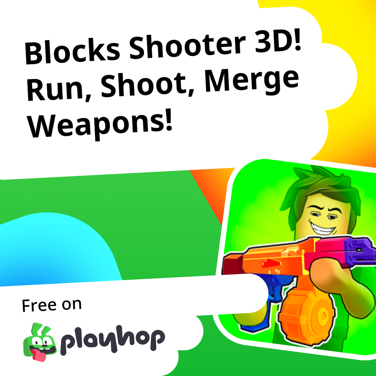 Blocks Shooter 3D! Run, Shoot, Merge Weapons! (بواسطة Eccentric): العب ...