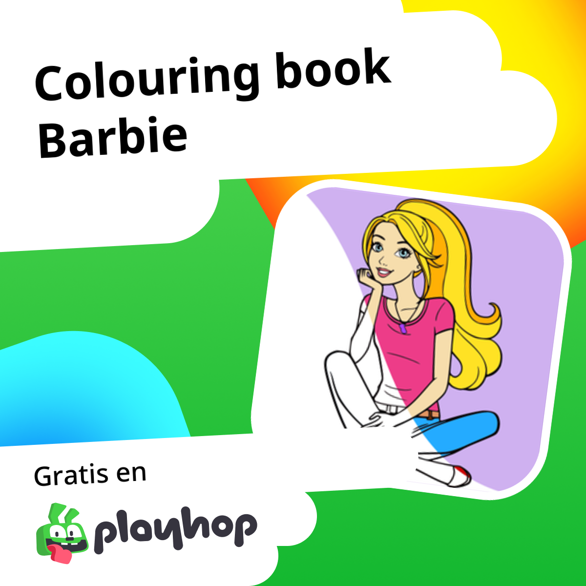 Сolouring book Barbie: Juega en línea gratis en Playhop