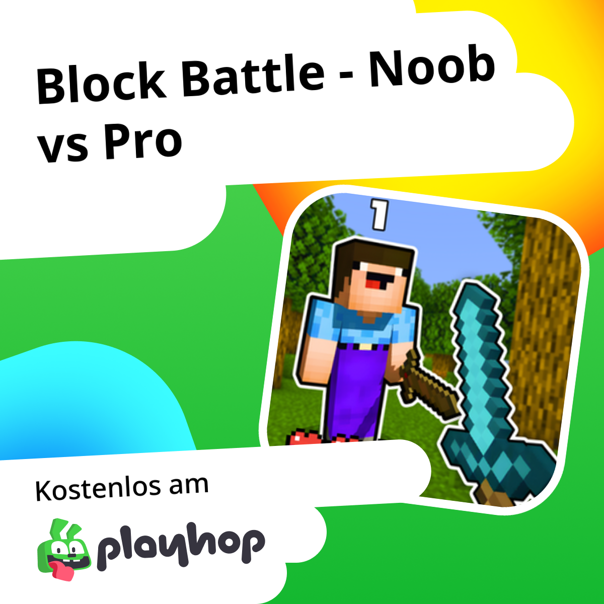 Block Battle - Noob vs Pro (von IFrostGames): Spiele kostenlos online ...