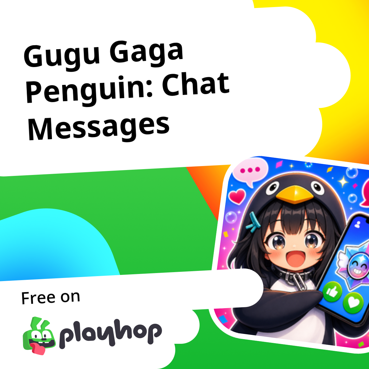 Gugu Gaga Penguin: Chat Messages: Play Online For Free On Playhop