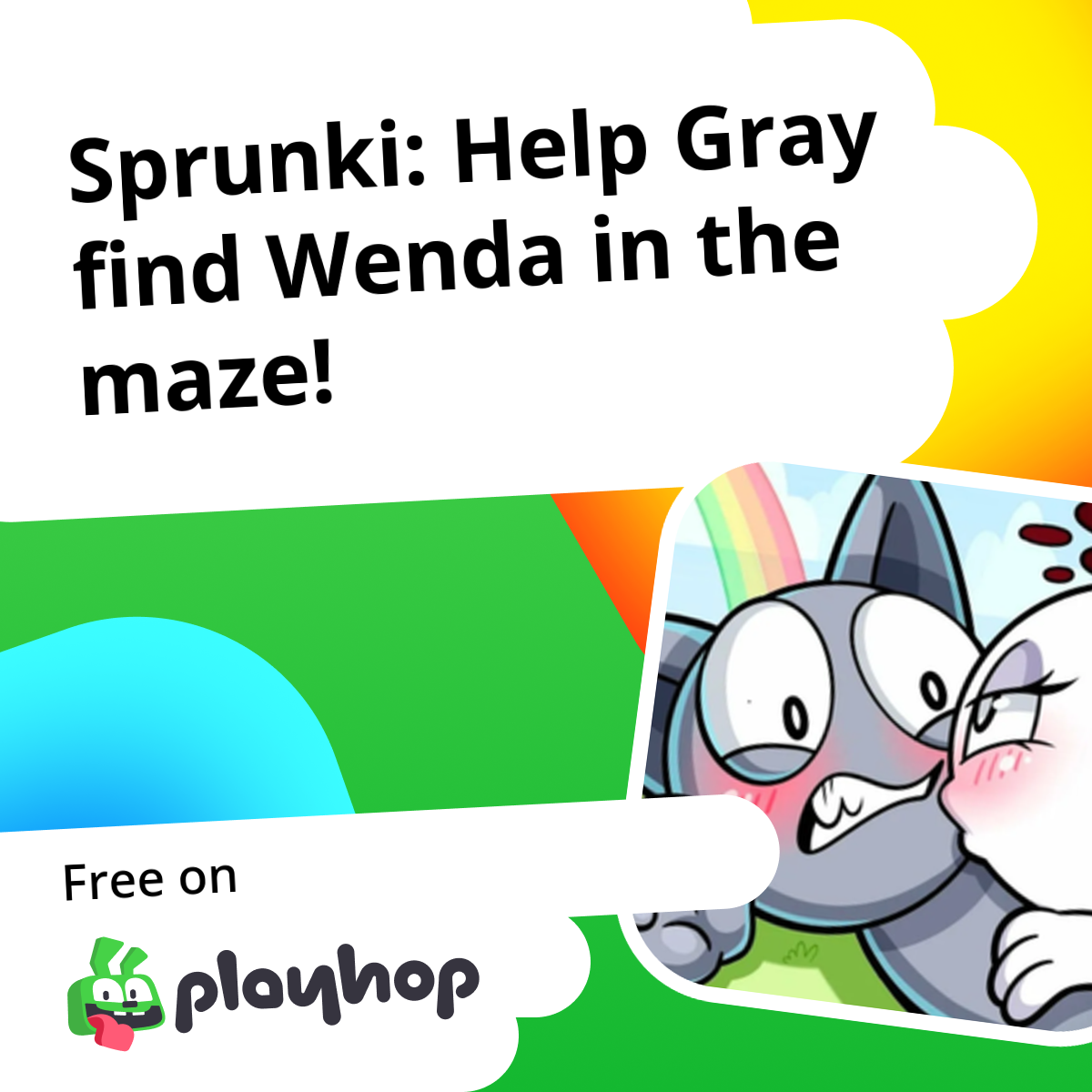 Sprunki: Help Gray find Wenda in the maze!: Play Online For Free On Playhop