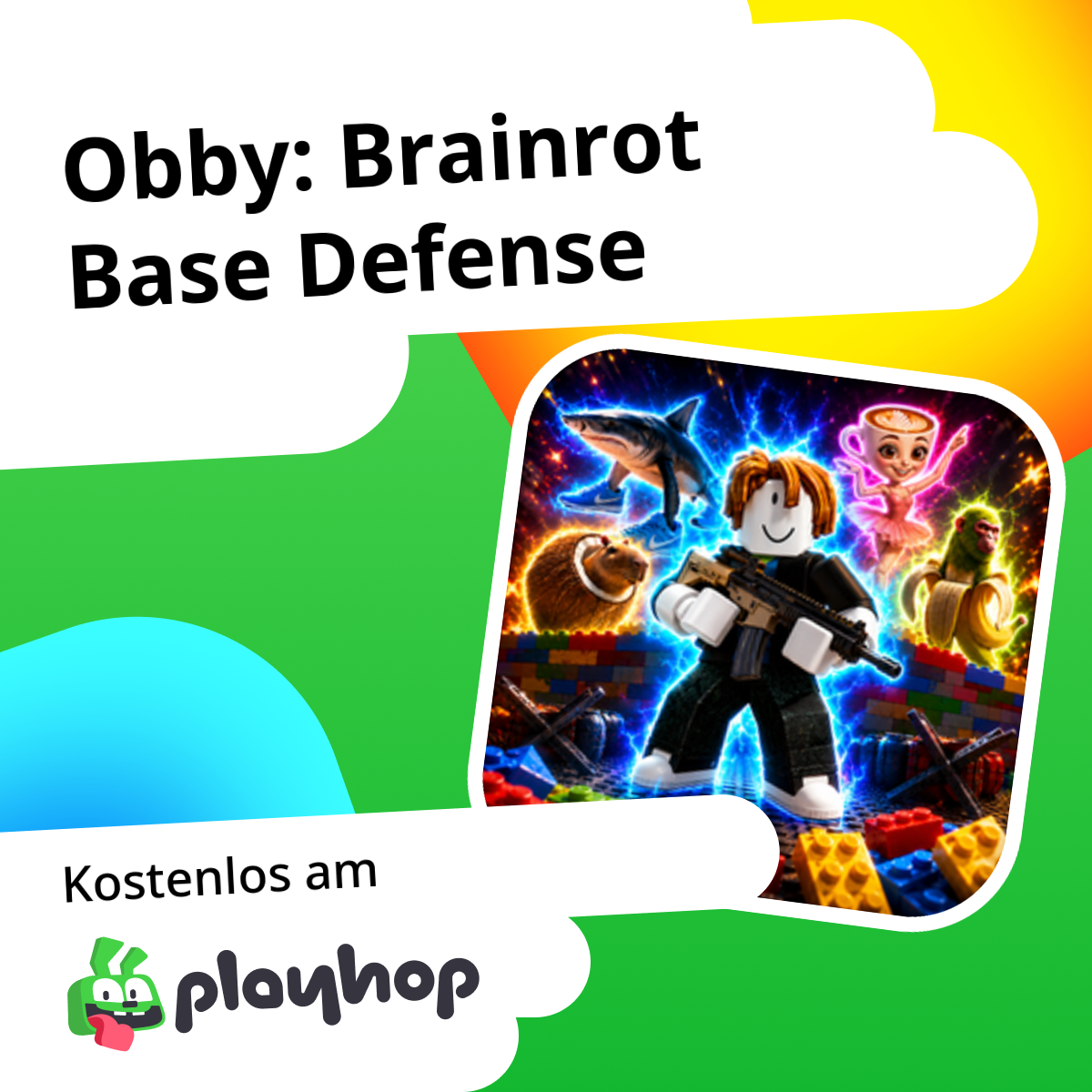 Obby: Brainrot Base Defense: Kostenlos online spielen auf Playhop
