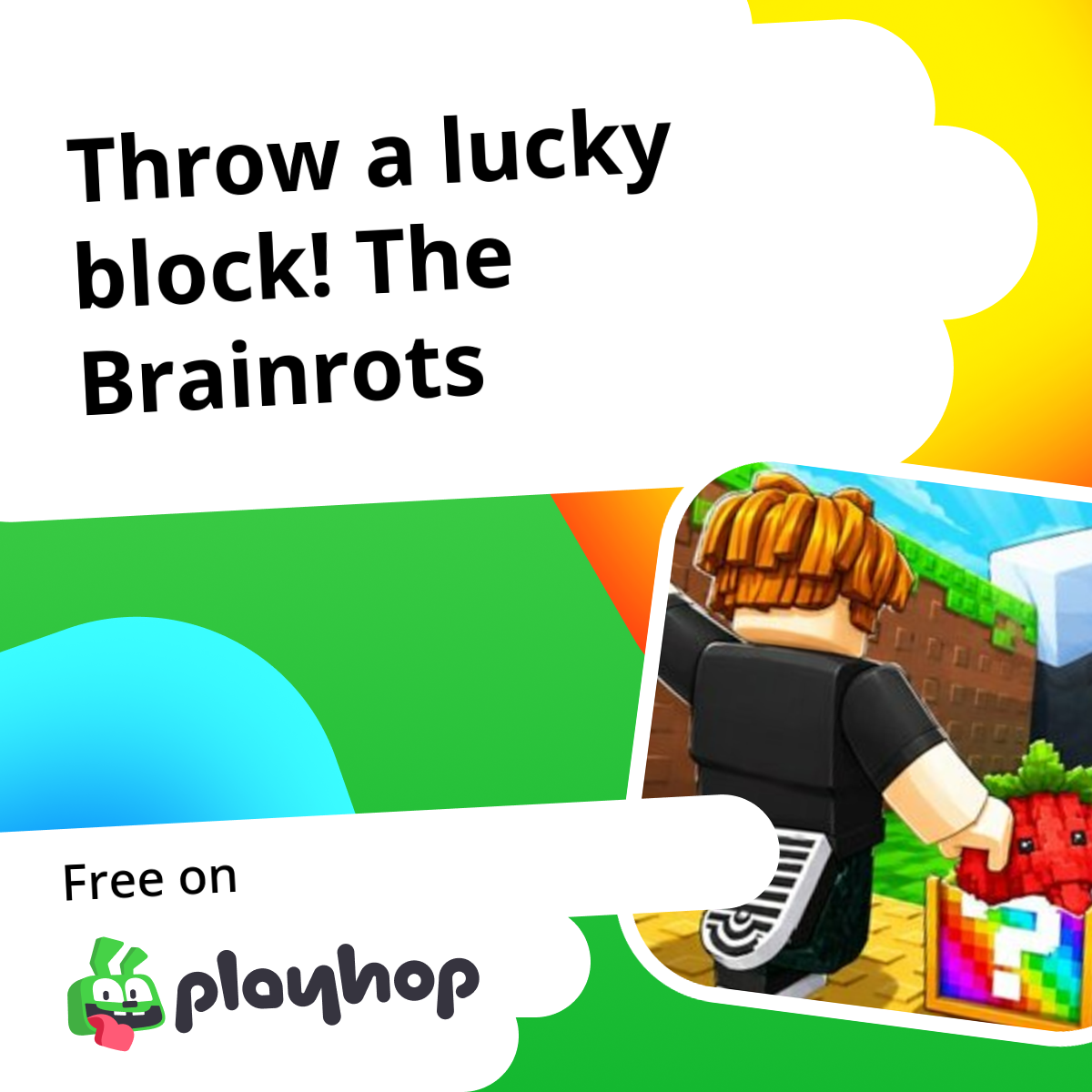 Throw a lucky block! The Brainrots: Play Online For Free On Playhop