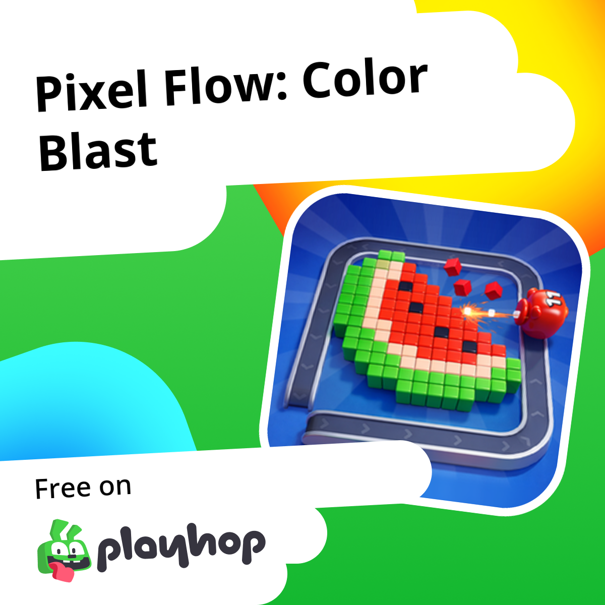 Pixel Flow: Color Blast: Play Online For Free On Playhop