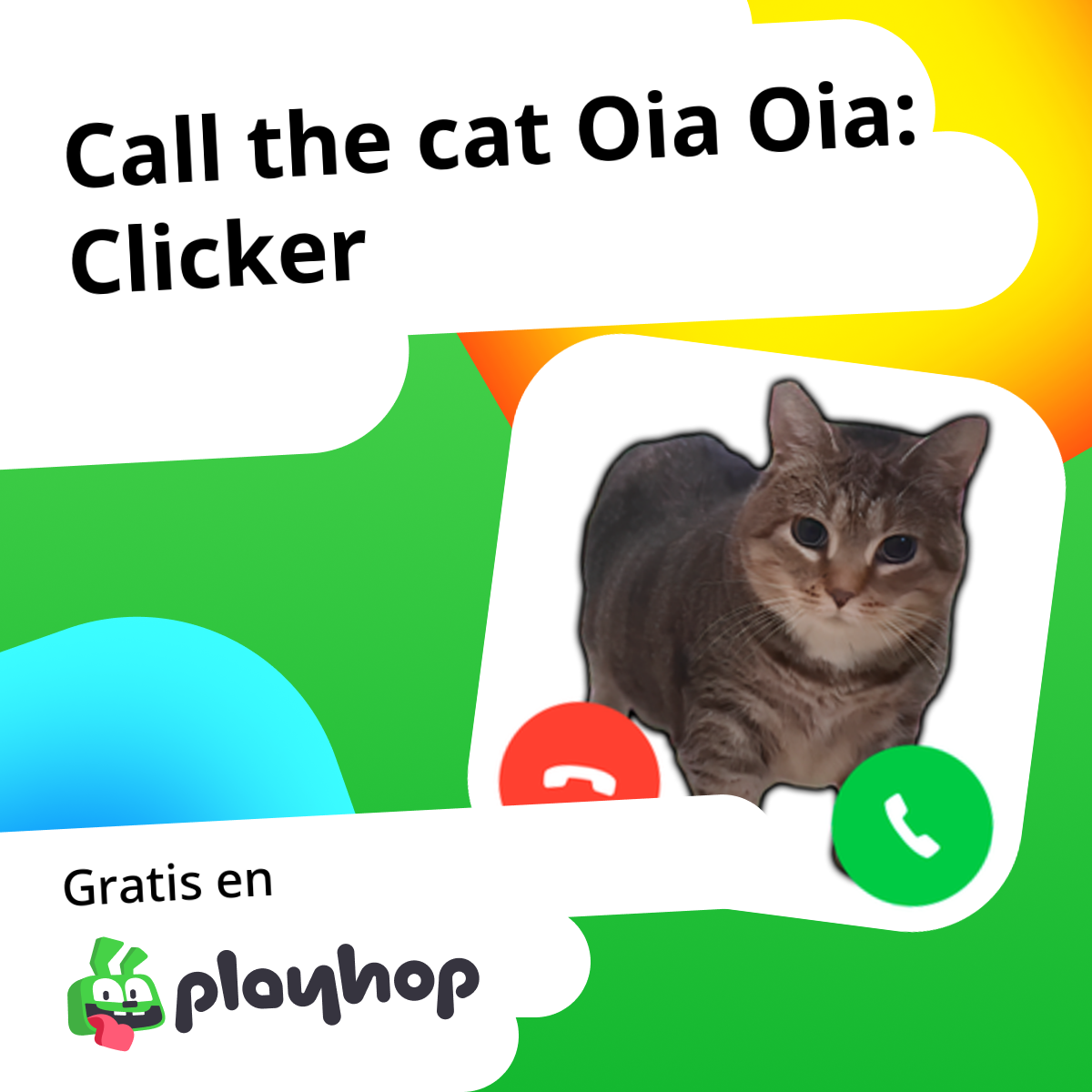 Call the cat Oia Oia: Clicker (per BaBylON): Juega Gratis Online en Playhop