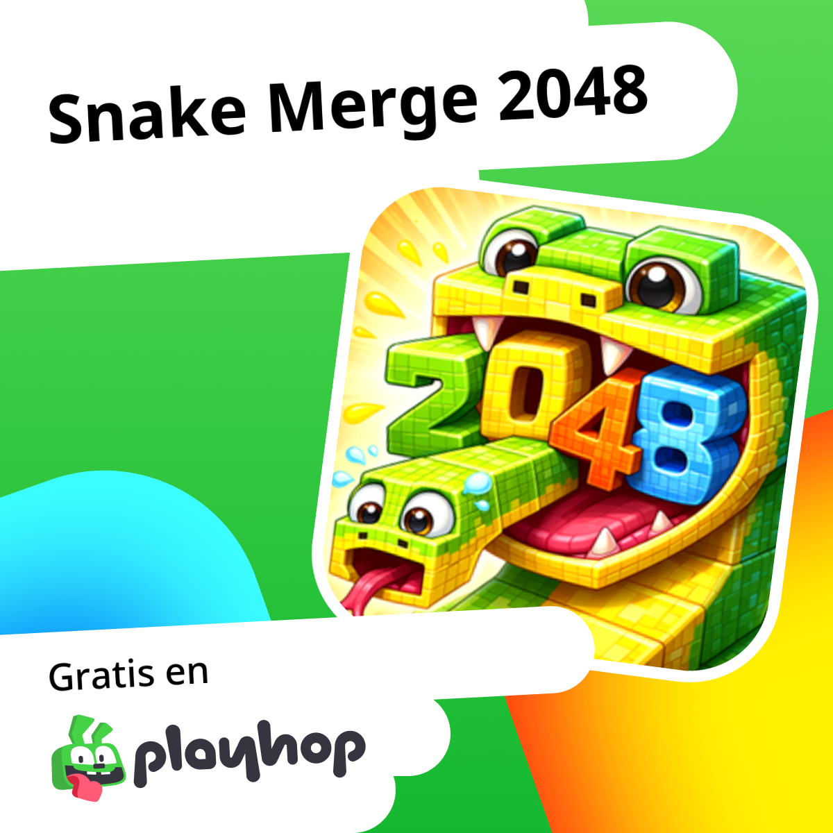 Snake Merge 2048: Juega en línea gratis en Playhop