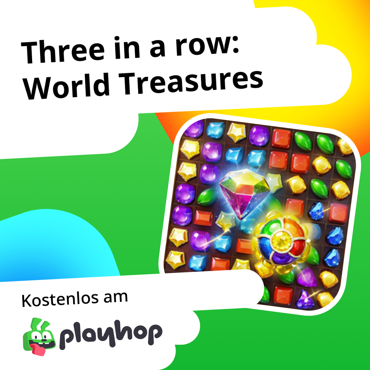 Three in a row: World Treasures: Kostenlos online spielen auf Playhop
