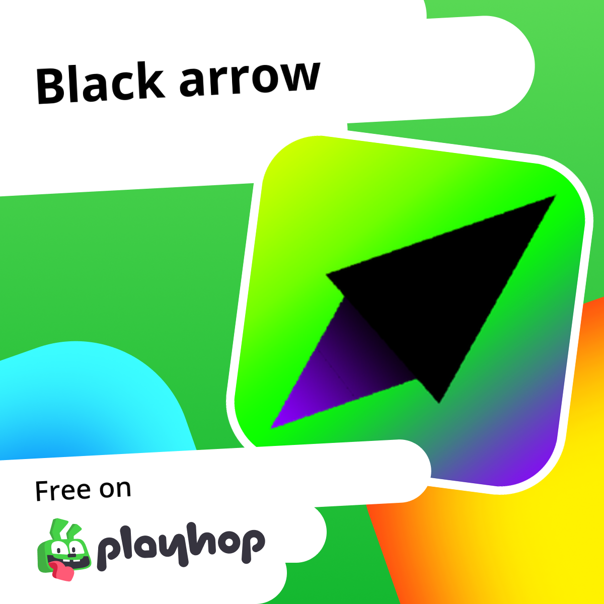 Black arrow: Play Online For Free On Playhop