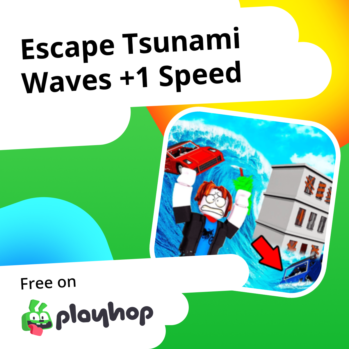 Escape Tsunami Waves +1 Speed (by Viktory): Play Online For Free On Playhop