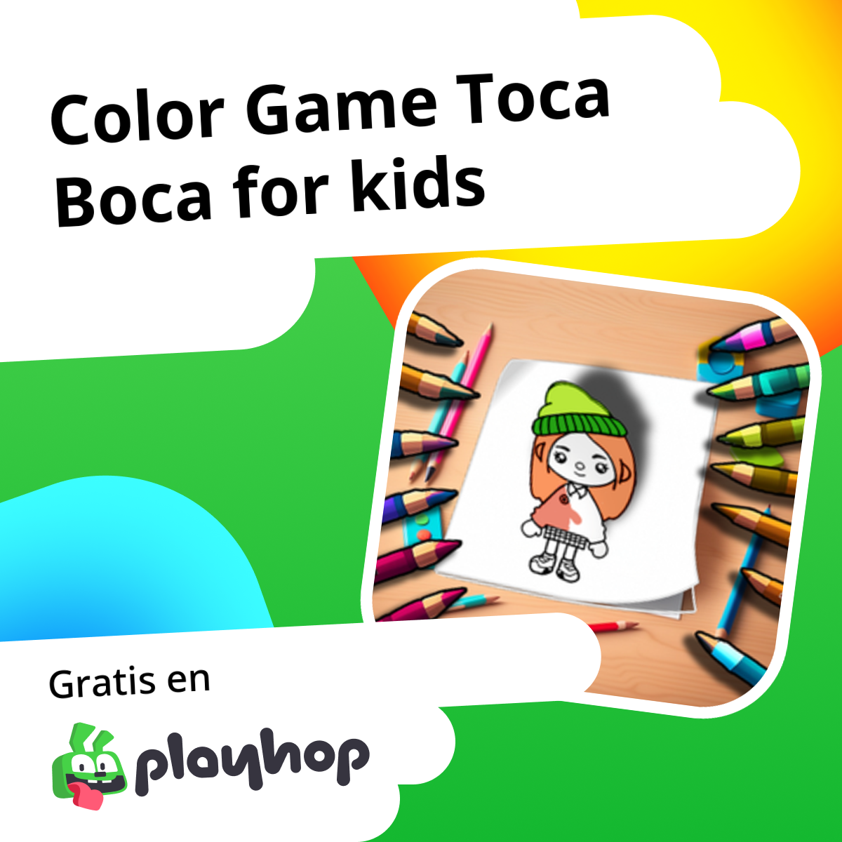 Color Game Toca Boca for kids: Juega en línea gratis en Playhop