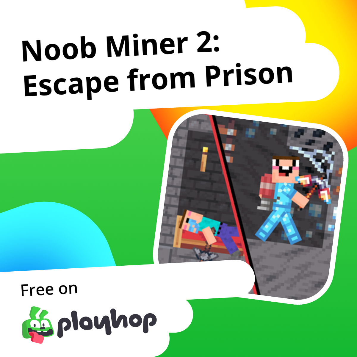 Noob Miner 2: Escape from Prison (by Platonov Developer): Play Online For Free On Playhop