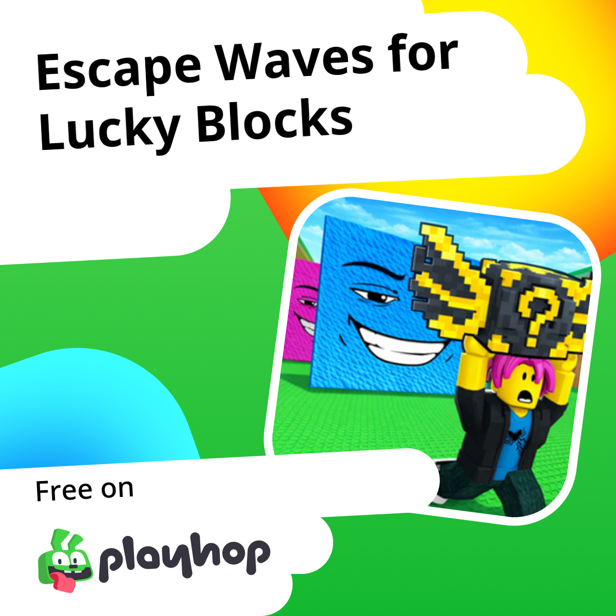 Escape Waves for Lucky Blocks: Play Online For Free On Playhop