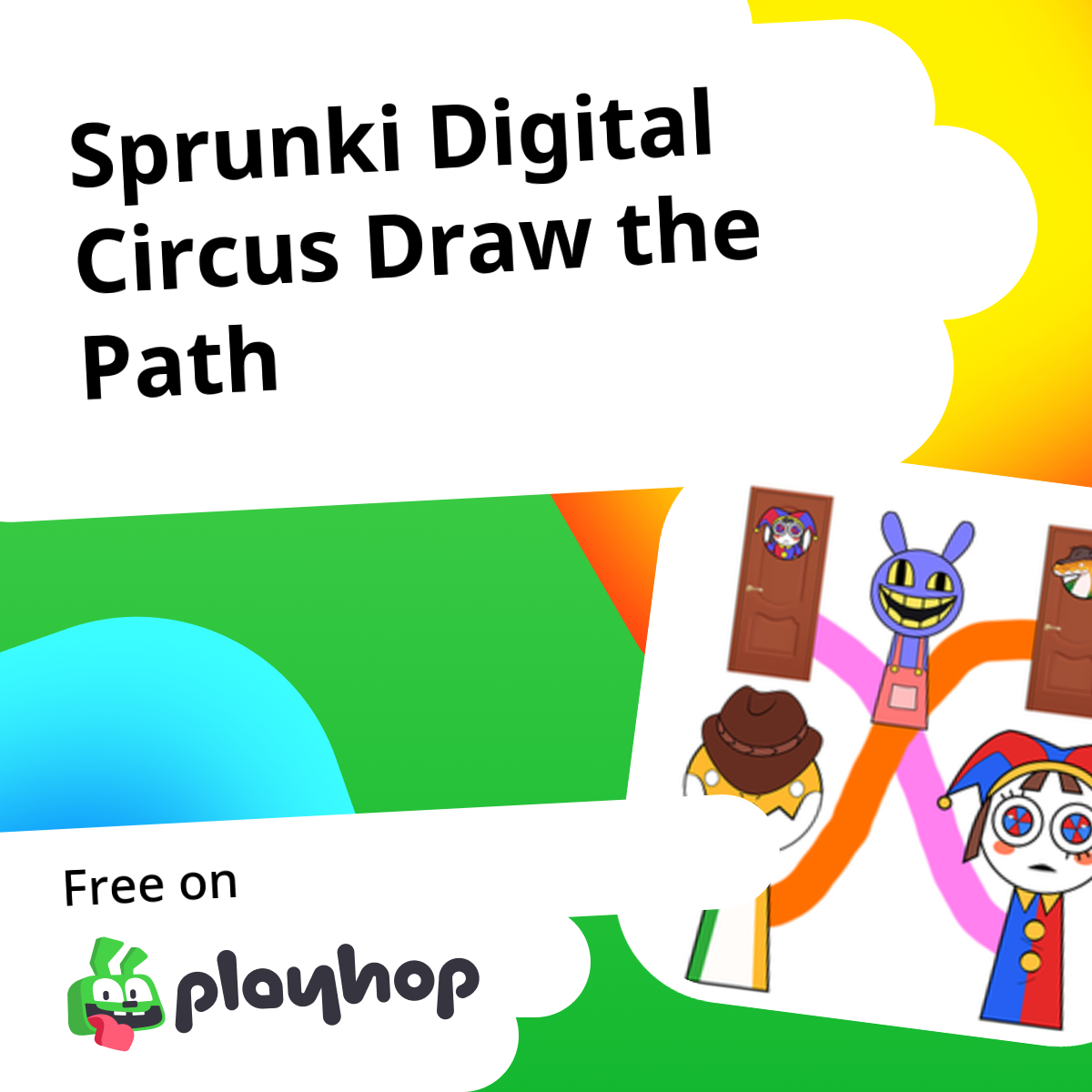 Sprunki Digital Circus Draw the Path (by Ginger): Play Online For Free ...