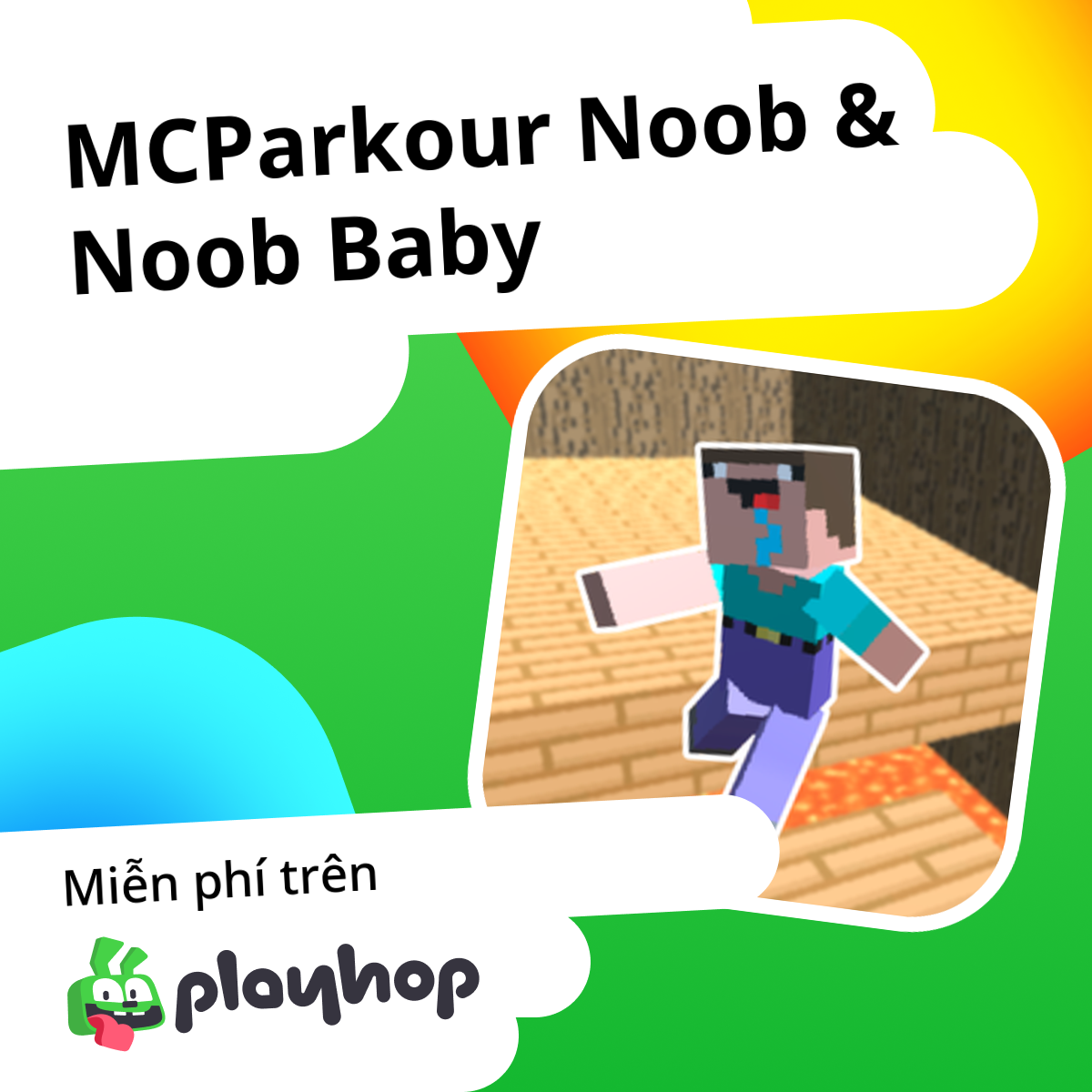 MCParkour Noob & Noob Baby: Chơi trực tuyến miễn phí trên Playhop