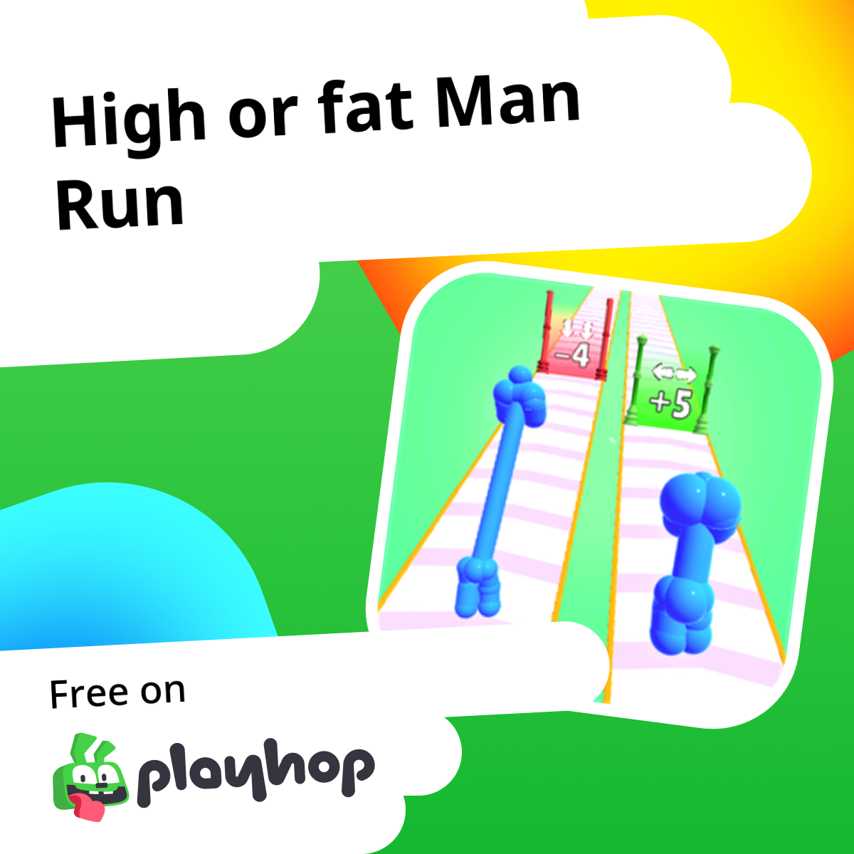 High or fat Man Run (by miniminigame): Play Online For Free On Playhop