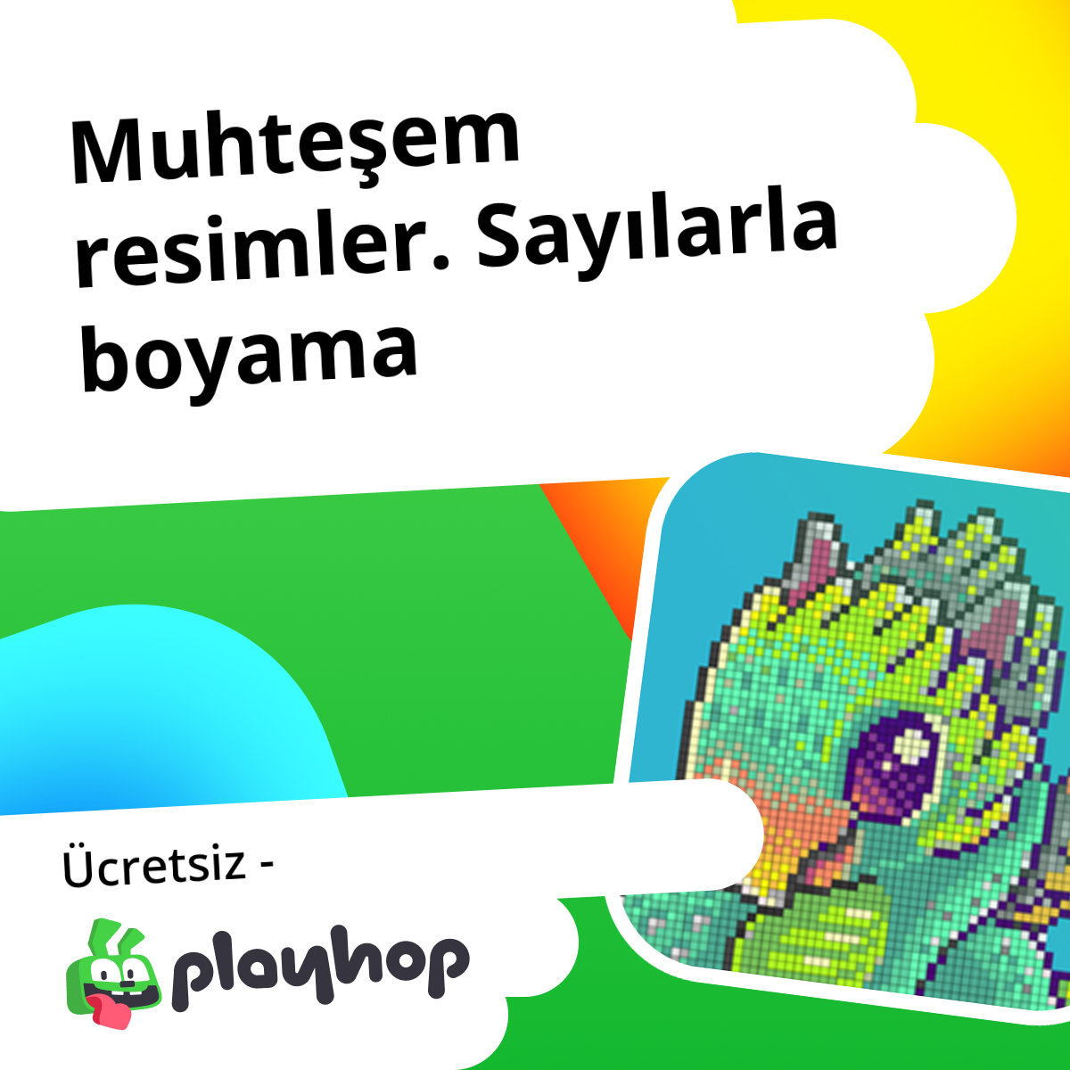 Muhteşem resimler. Sayılarla boyama: Playhop'da Ücretsiz Çevrimiçi Oynayın